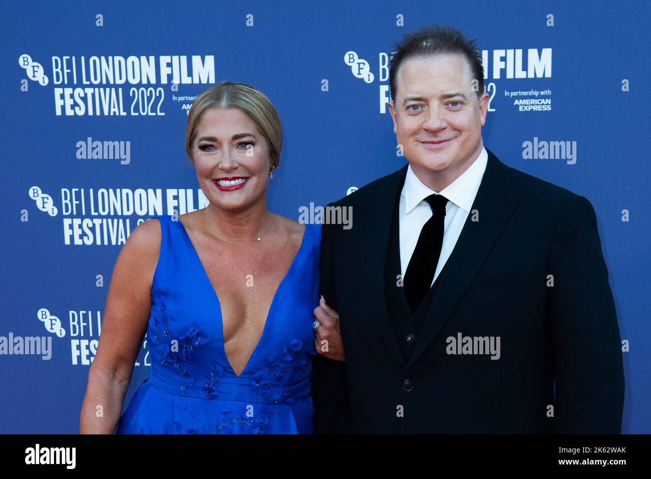 Jeanne Moore and Brendan Fraser attending The Whale Premiere as part of ...