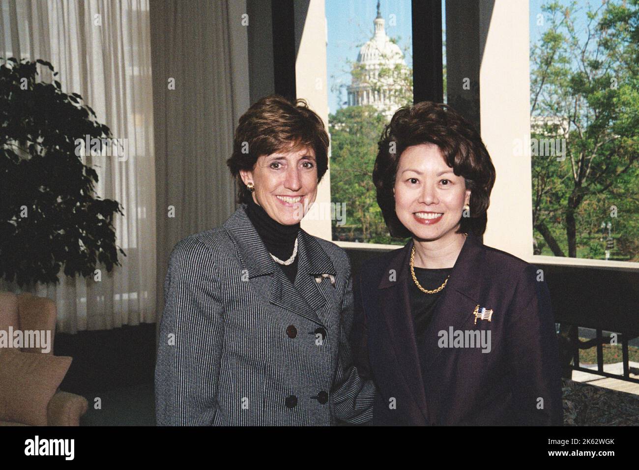 Office of the Secretary - Secretary Elaine Chao with Susan King Stock ...