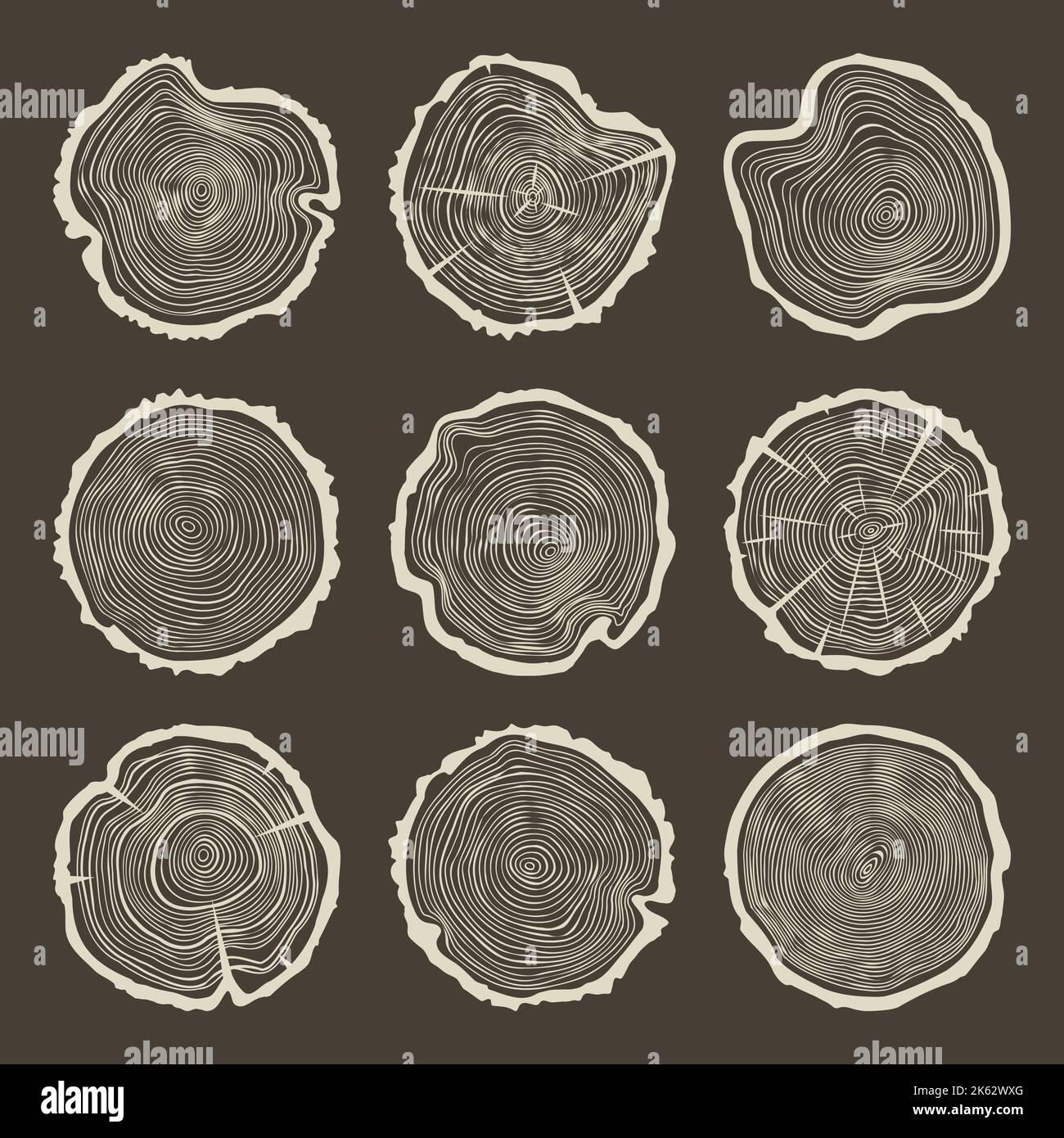 Cracks and rings background Stock Vector Images - Alamy