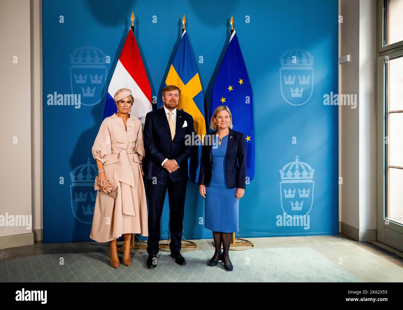 King Willem-Alexander and Queen Maxima of the Netherlands with Swedish ...