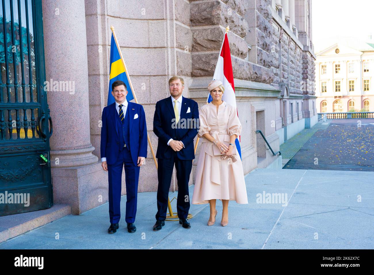 King Willem-Alexander and Queen Maxima of the Netherlands with Speaker ...