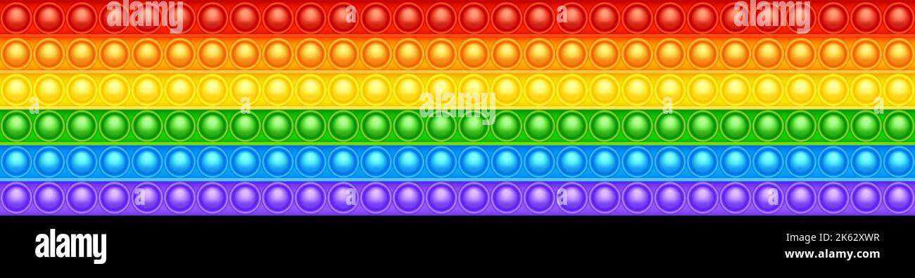 Colorful silicone anti-stress pop it toy texture, pattern. Trendy ...