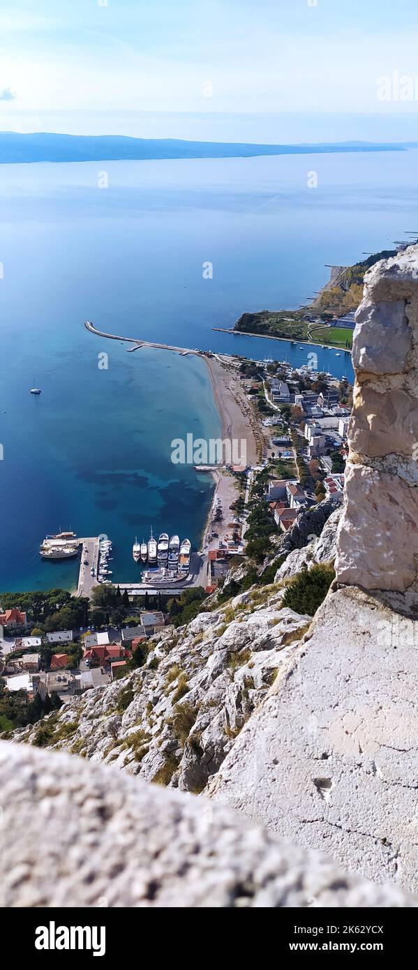 A vertical of the buildings and the sea in Croatia Stock Photo - Alamy