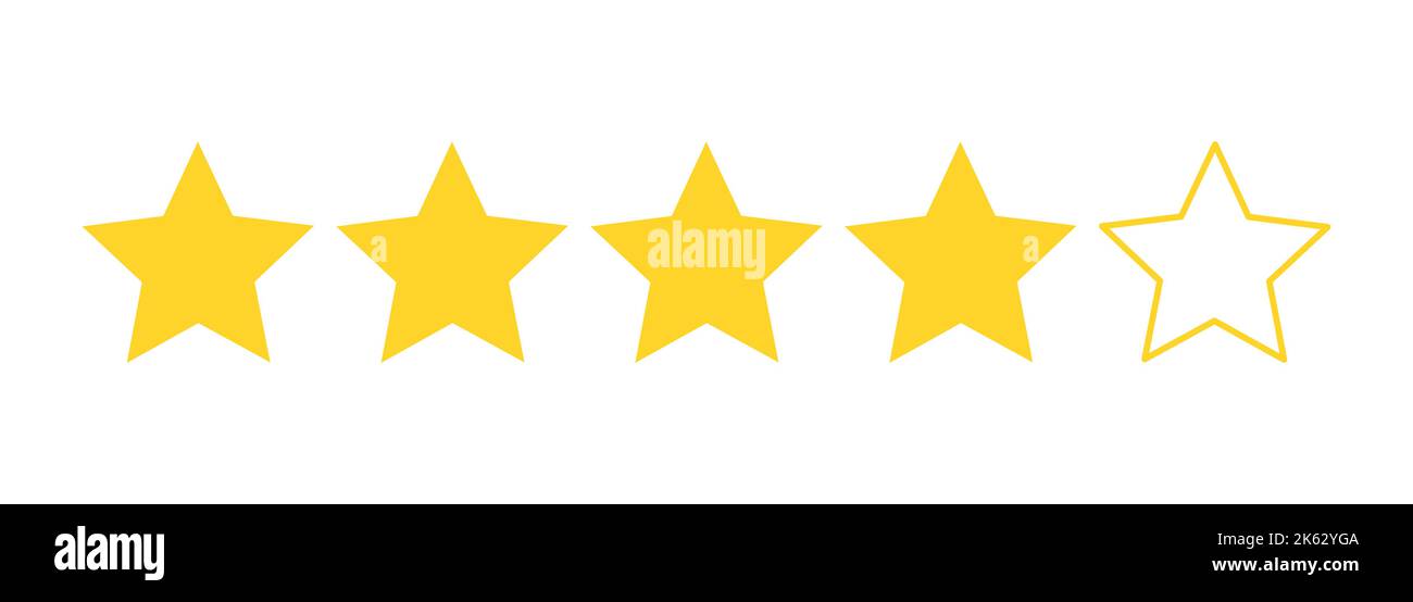 Five stars symbols. Vector illustration Stock Vector Image & Art - Alamy