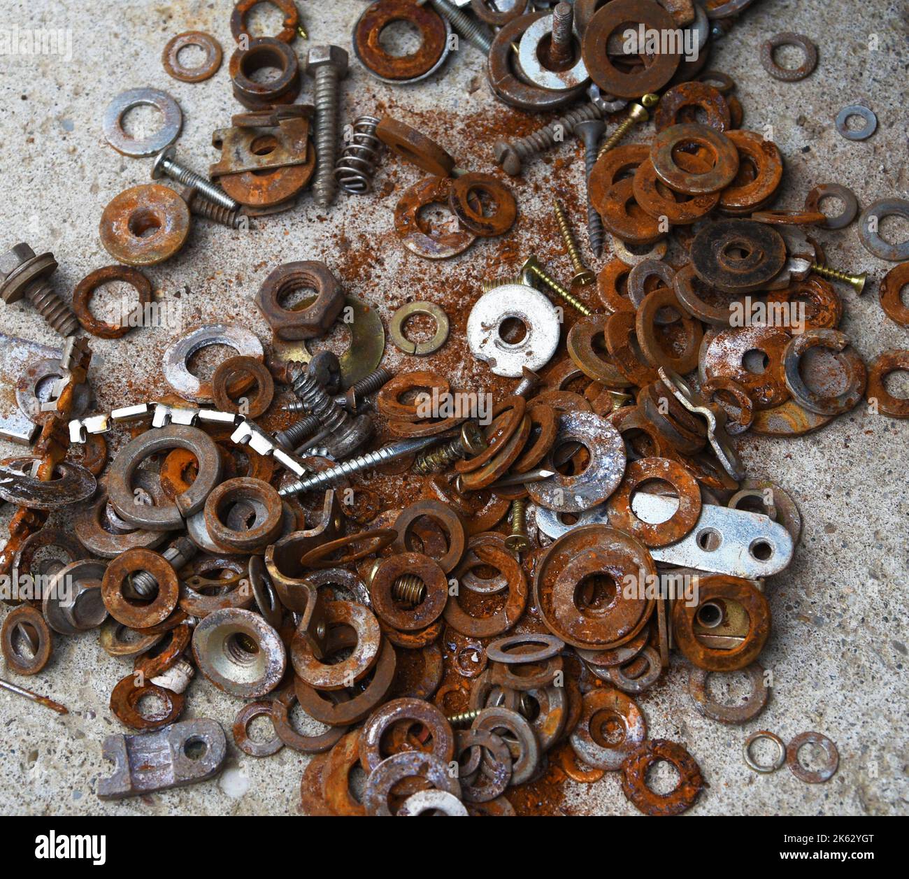 Pile of rusty scrap metal Stock Photo - Alamy