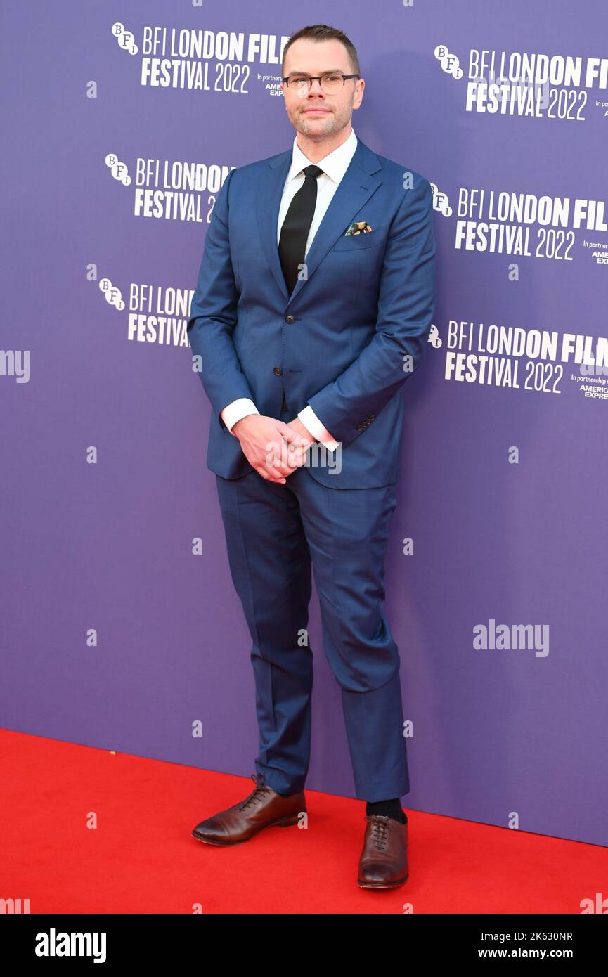 London, UK. 11th Oct, 2022. Screenwriter Samuel D. Hunter arrive at the ...