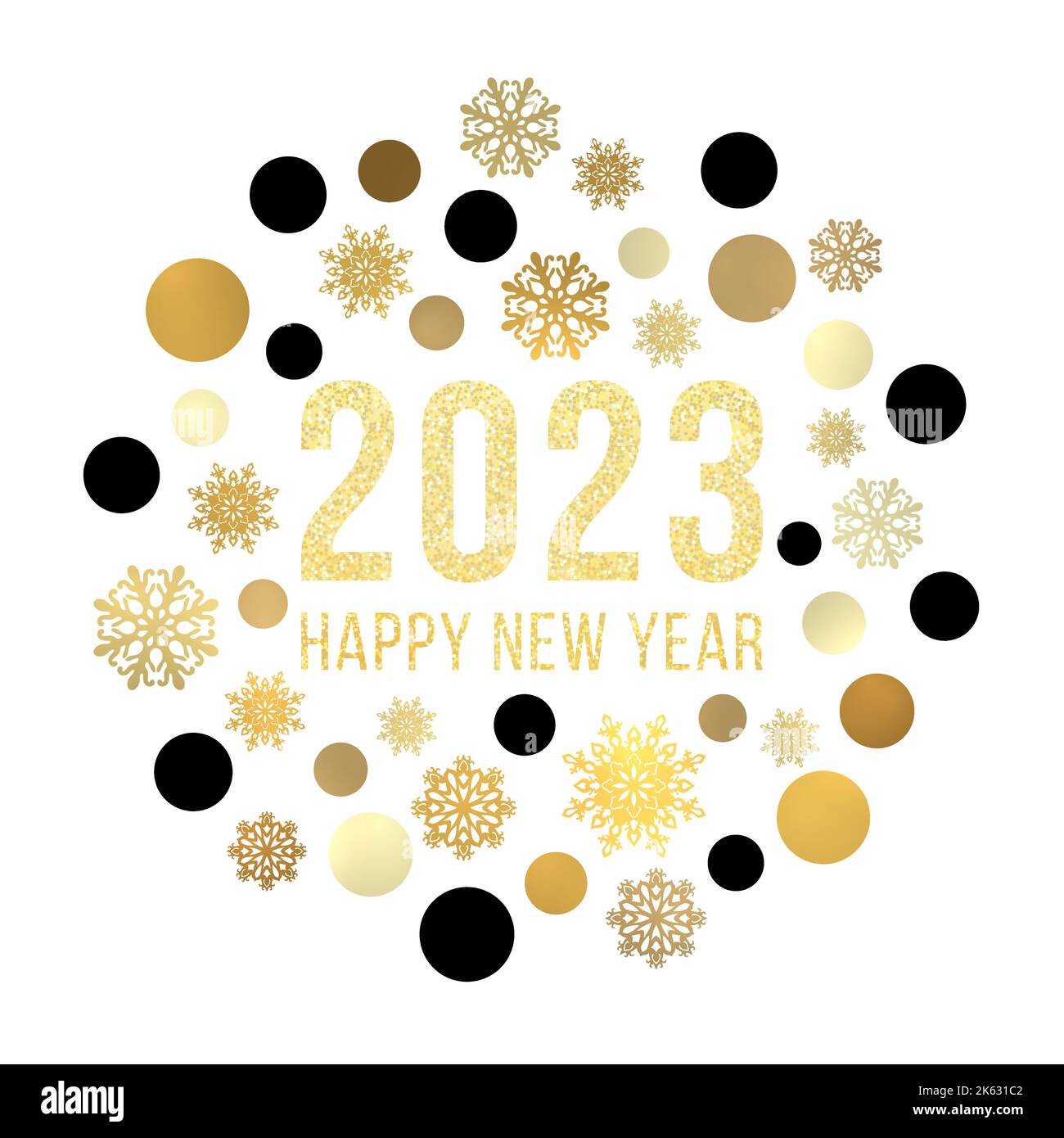Happy New Year 2023 circle concept Stock Vector Image & Art - Alamy