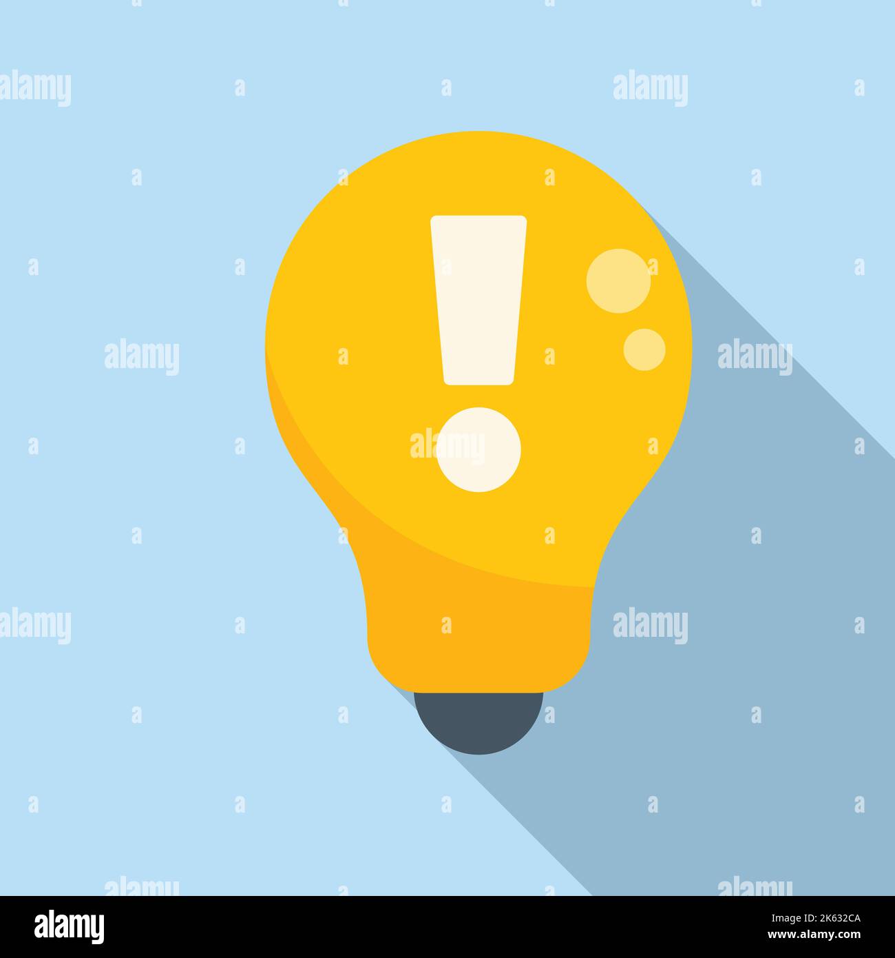 New idea icon flat vector. Think solution. Creative business Stock ...