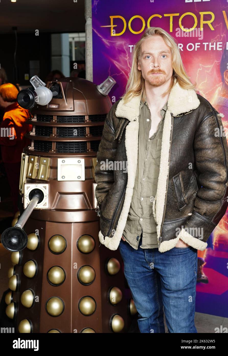 Jamie Magnus Stone attends the World premiere of Doctor Who at the ...