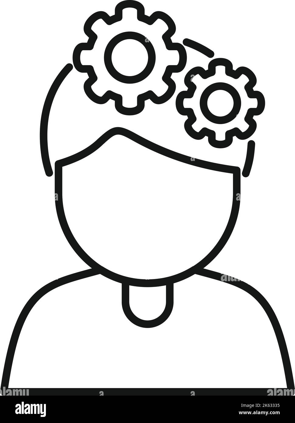 Mind idea icon outline vector. Creative business. Web energy Stock ...