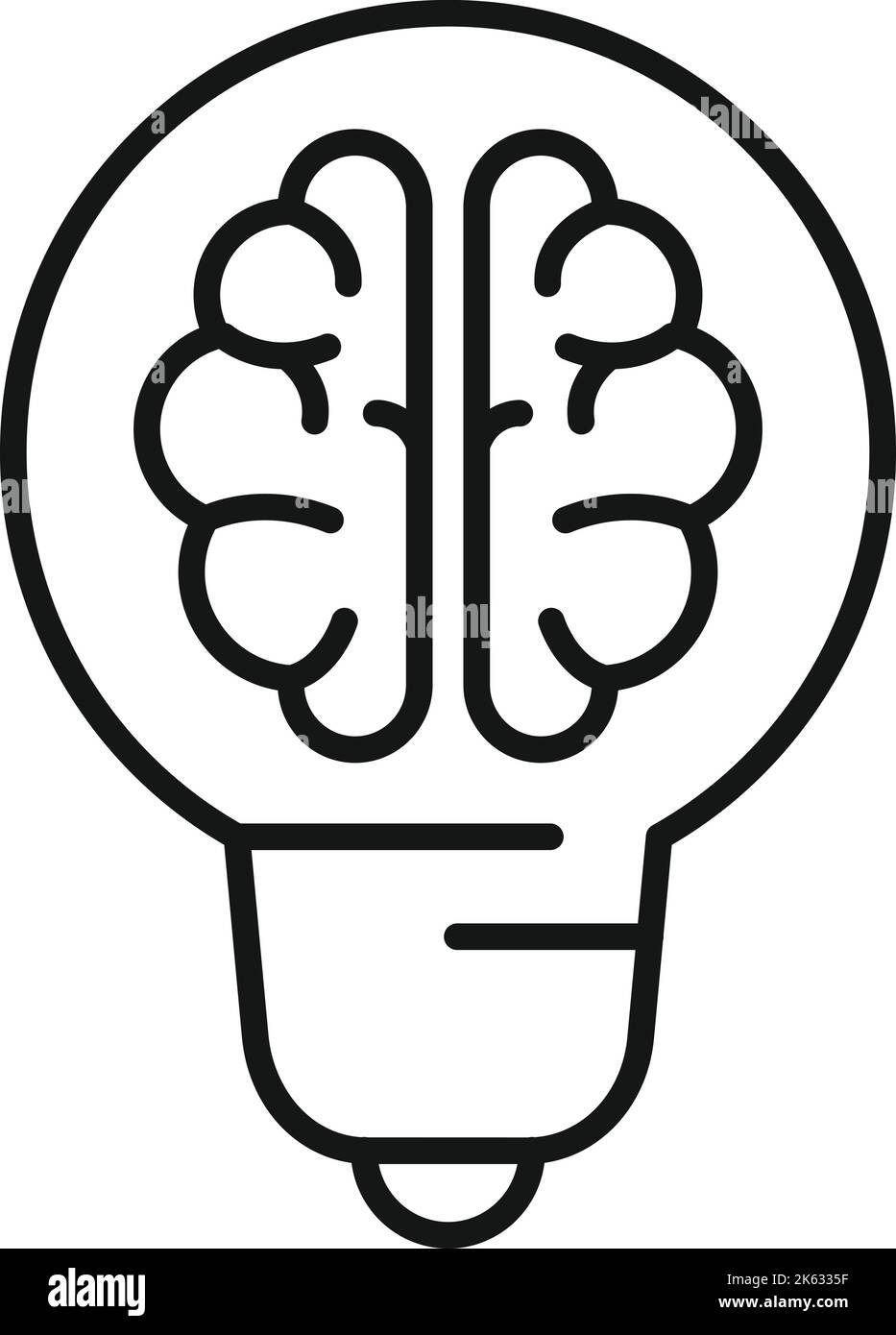 Brain idea icon outline vector. Mind goal. Business solution Stock Vector Image & Art - Alamy