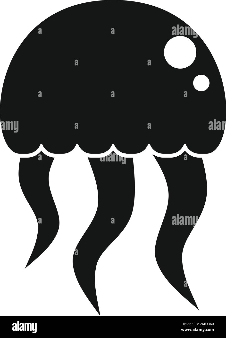 Jellyfish swimming underwater cute Black and White Stock Photos ...