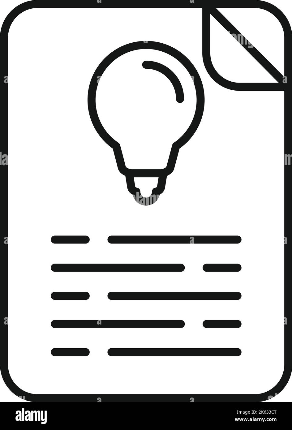 New idea paper icon outline vector. Creative business. Think energy ...