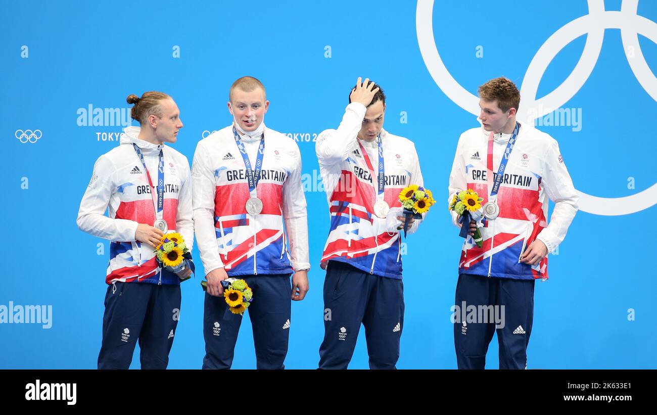 AUGUST 1st, 2021 - TOKYO, JAPAN: Luke GREENBANK, Adam PEATY, James GUY ...
