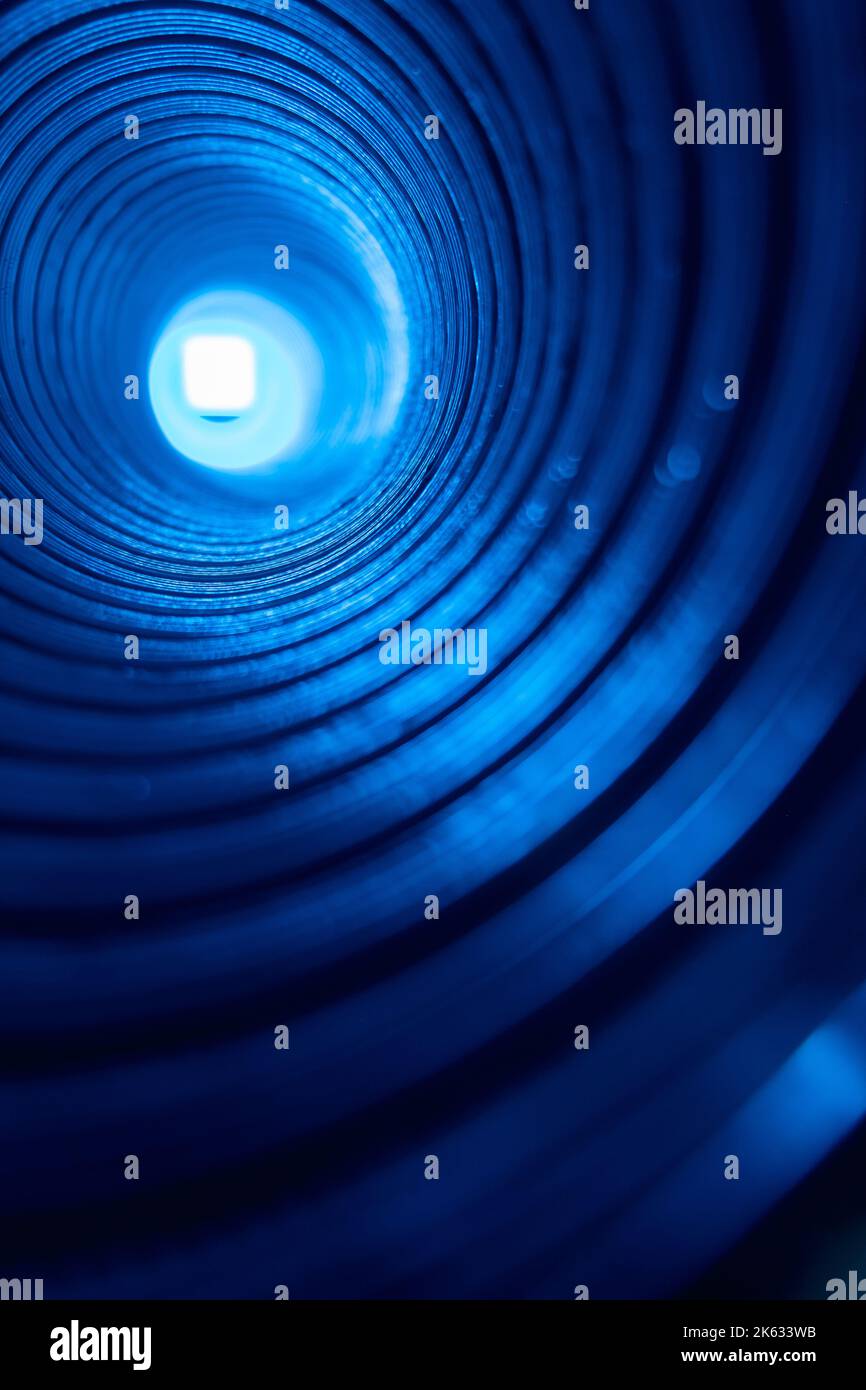 neon swirl blur light background led blue glow Stock Photo - Alamy