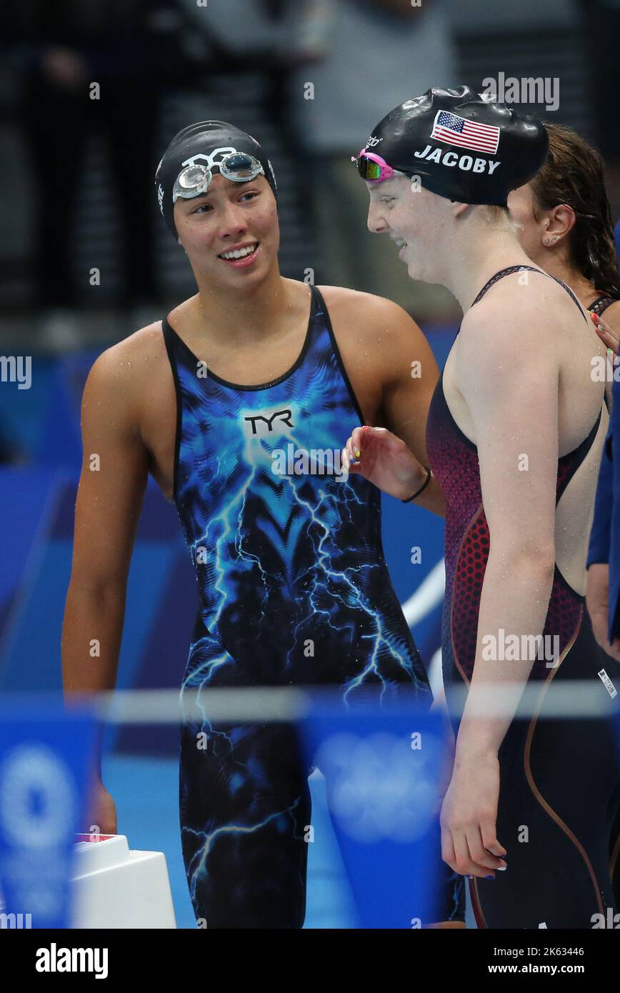 AUGUST 1st, 2021 - TOKYO, JAPAN: Torri HUSKE and Lydia JACOBY of United ...