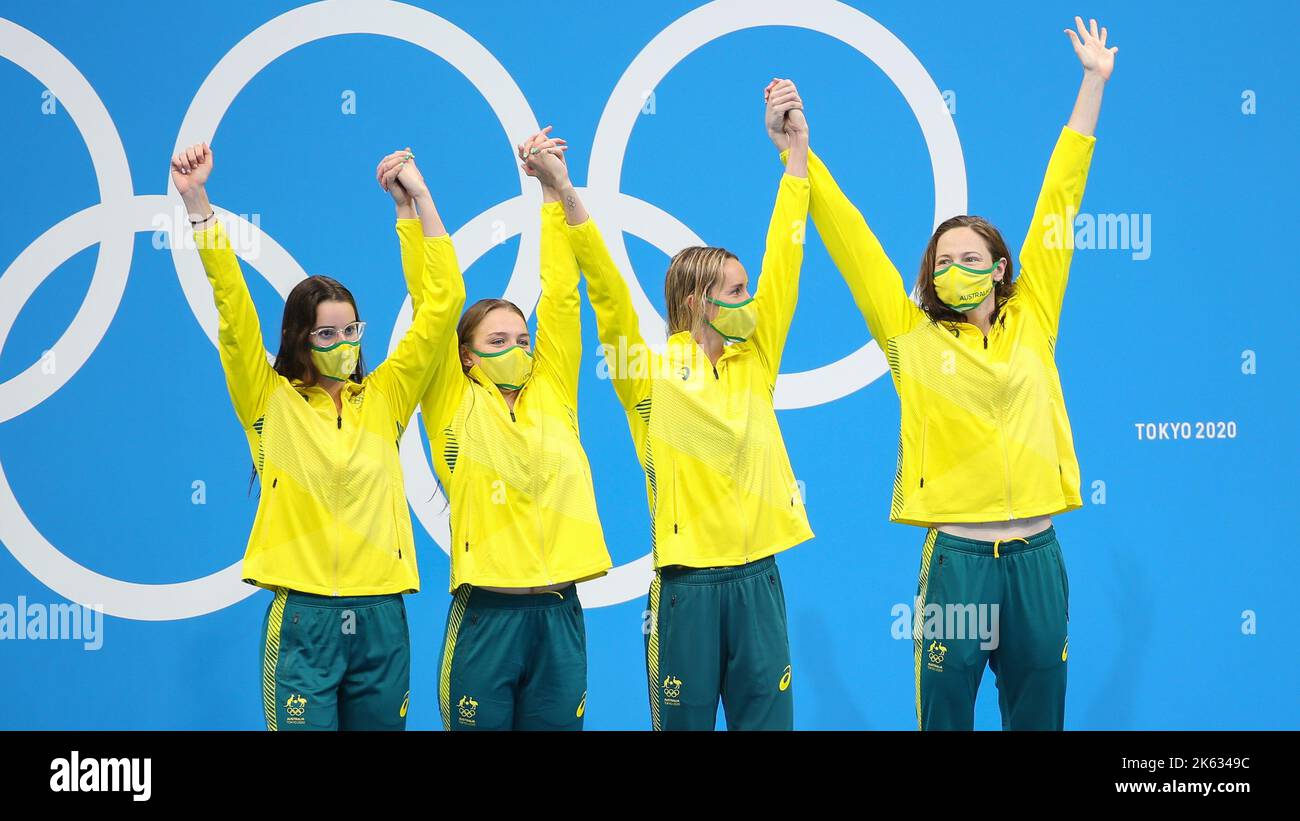 AUGUST 1st, 2021 - TOKYO, JAPAN: Kaylee McKEOWN, Chelsea HODGES, Emma ...