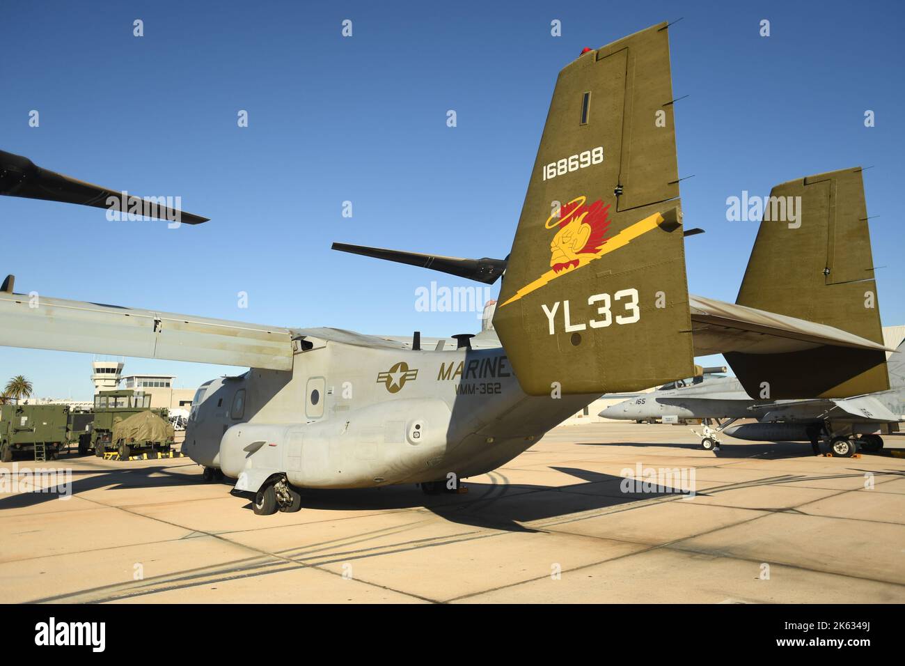 USMC MV-22 Tail Art Stock Photo - Alamy