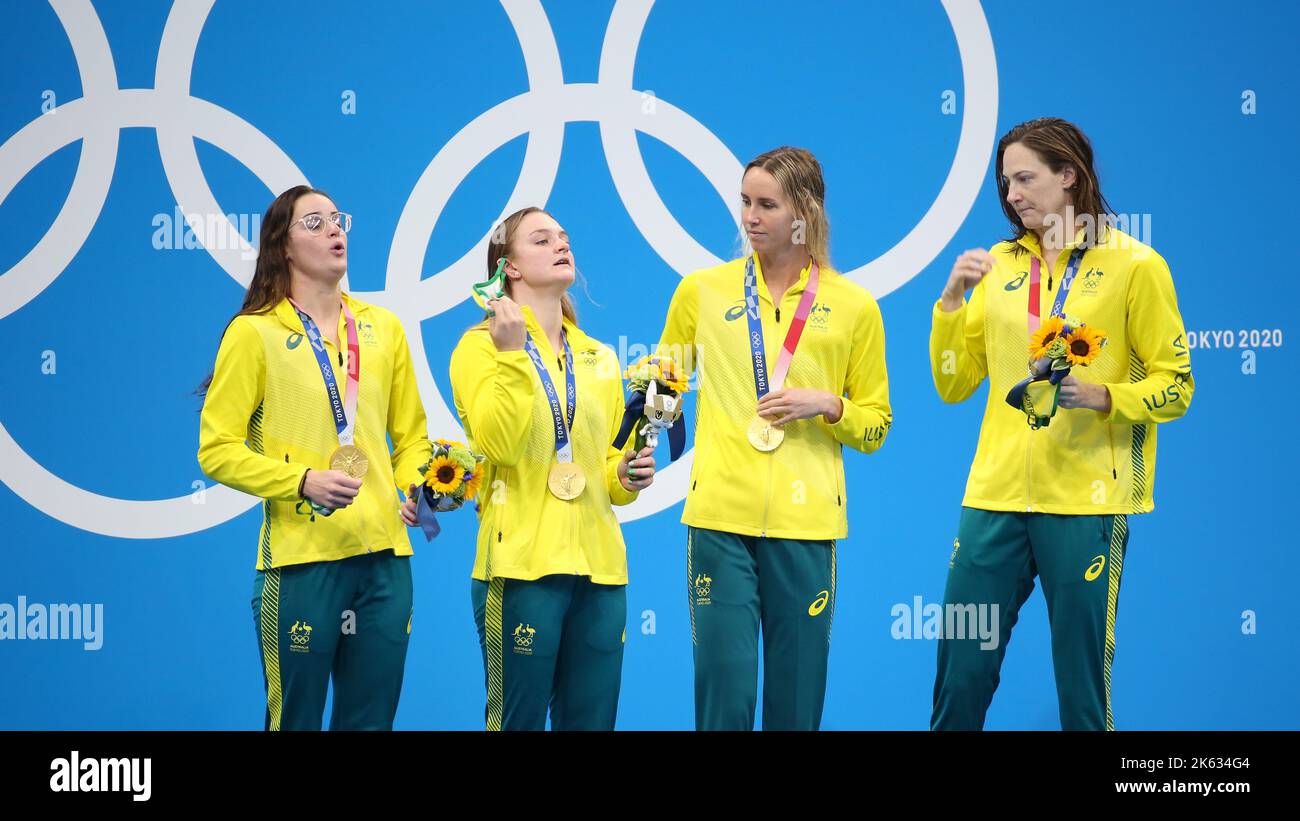 AUGUST 1st, 2021 - TOKYO, JAPAN: Kaylee McKEOWN, Chelsea HODGES, Emma ...