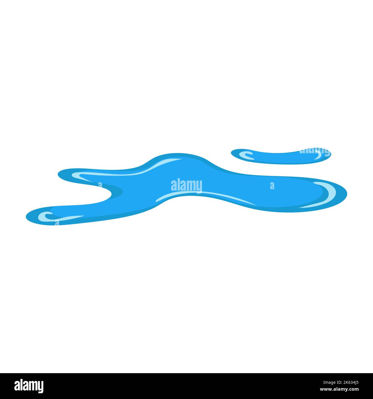 Cartoon blue dripping water drop and liquid icon. Shape water is ...
