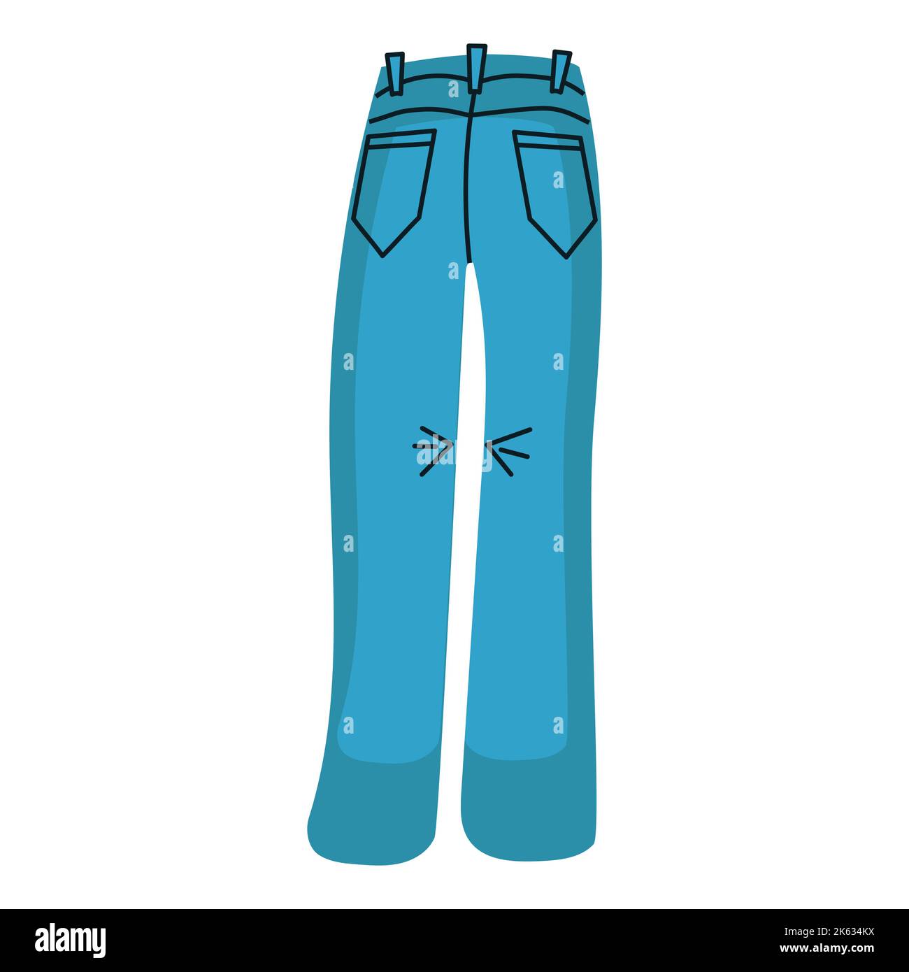 Denim pant for men Stock Vector Images - Alamy