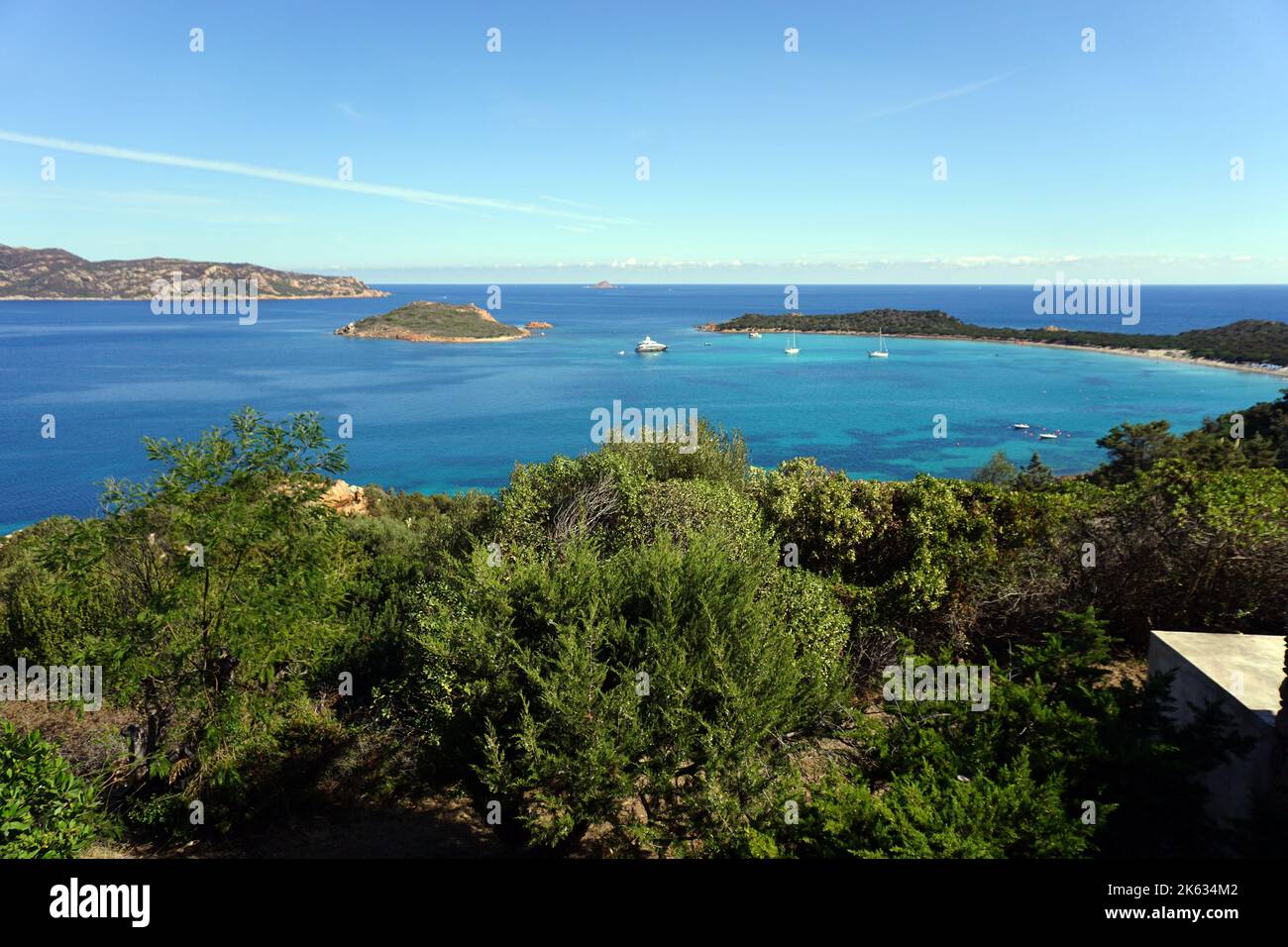 San Teodoro, Sardinia, Italy. Capo Coda Cavallo and Proratora and ...
