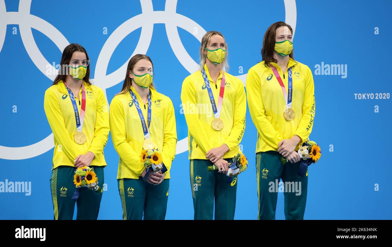 AUGUST 1st, 2021 - TOKYO, JAPAN: Kaylee McKEOWN, Chelsea HODGES, Emma ...