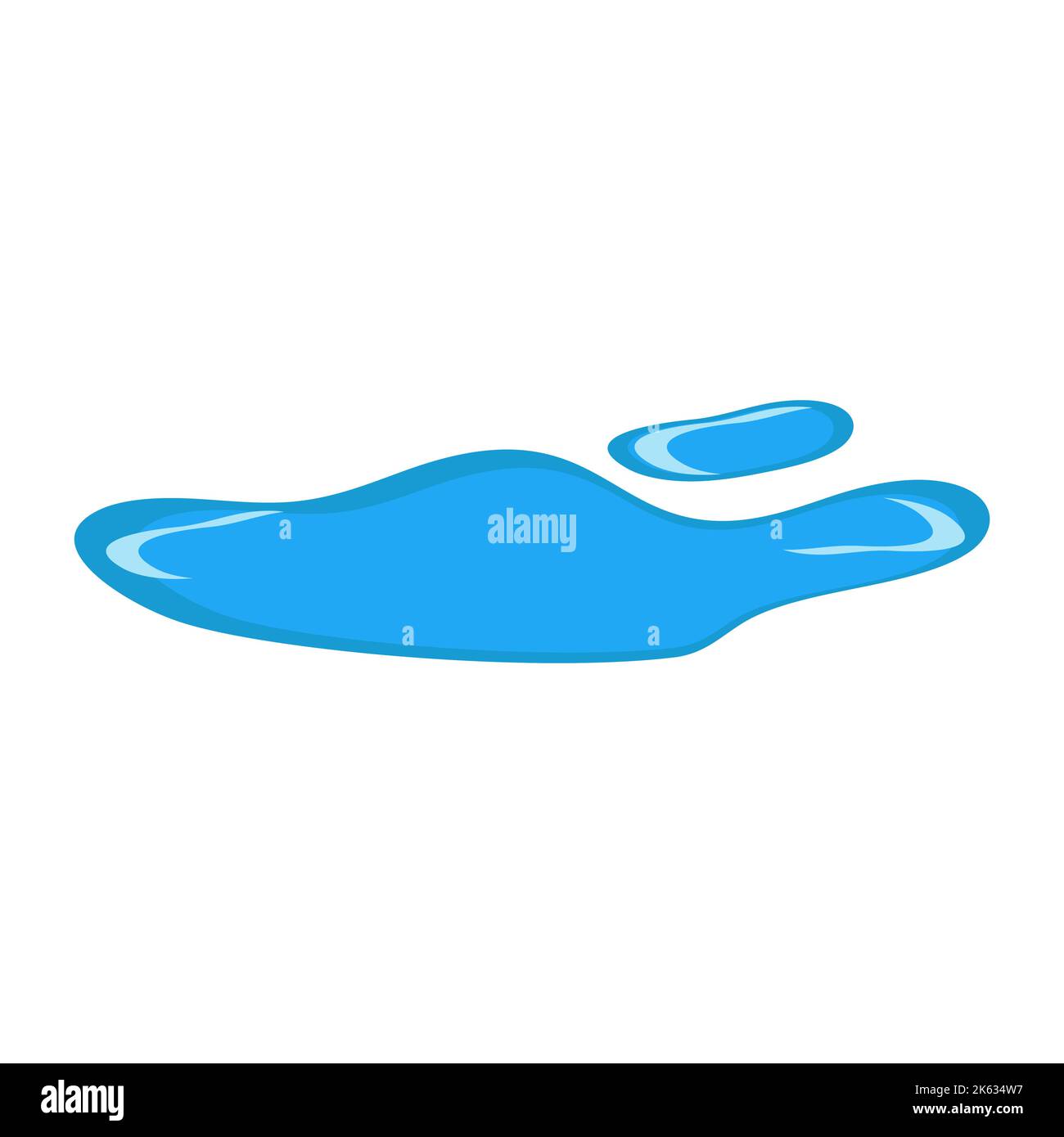 Cartoon blue dripping water drop and liquid icon. Shape water is ...