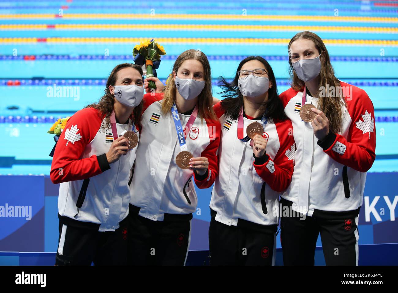 AUGUST 1st, 2021 - TOKYO, JAPAN: Kylie MASSE, Sydney PICKREM, Margaret ...
