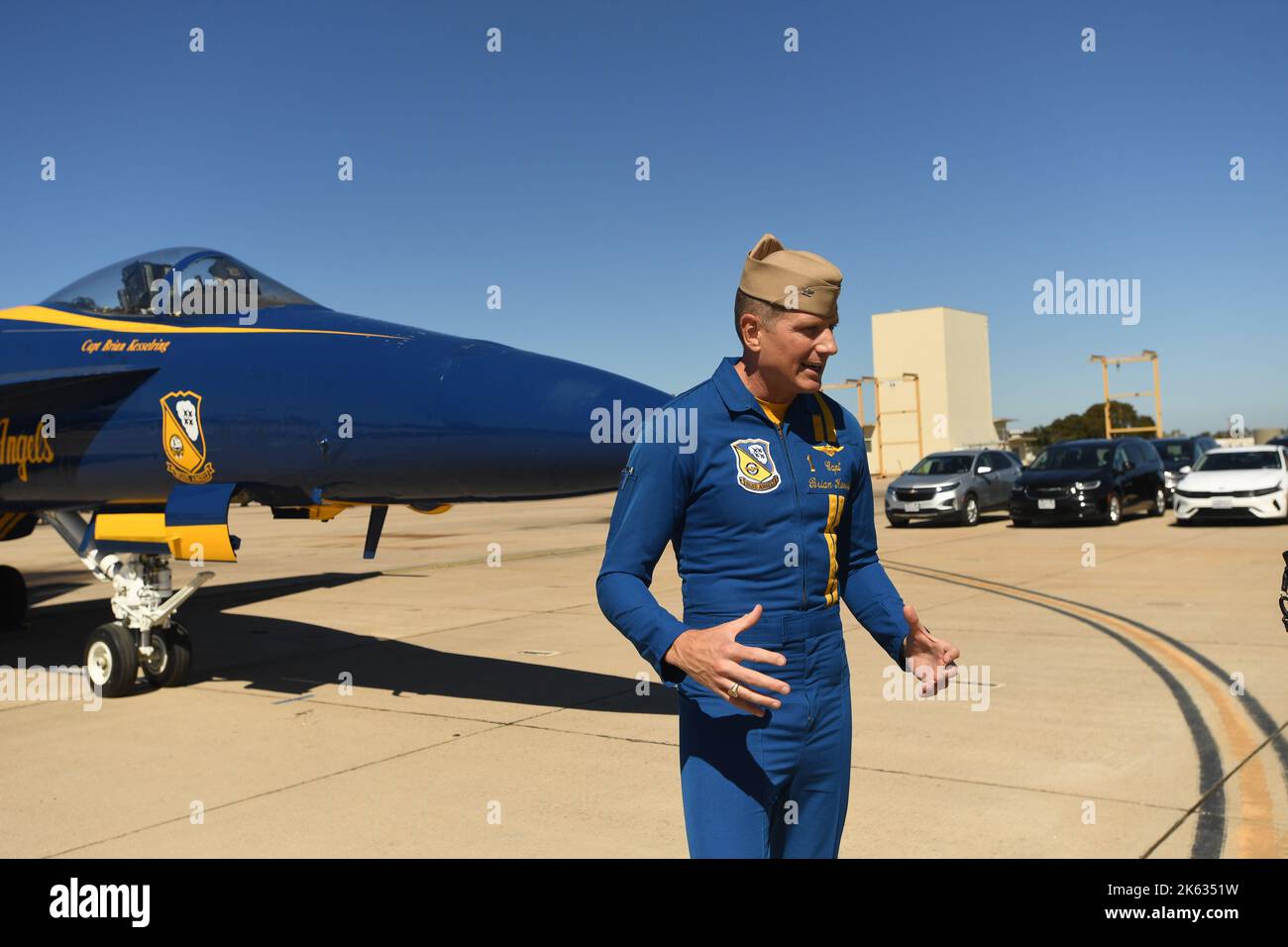 Captain Brian Kesselring, Commanding Officer, United States Navy Blue ...