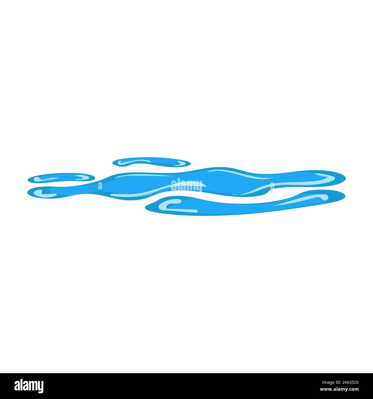 Cartoon blue dripping water drop and liquid icon. Shape water is ...