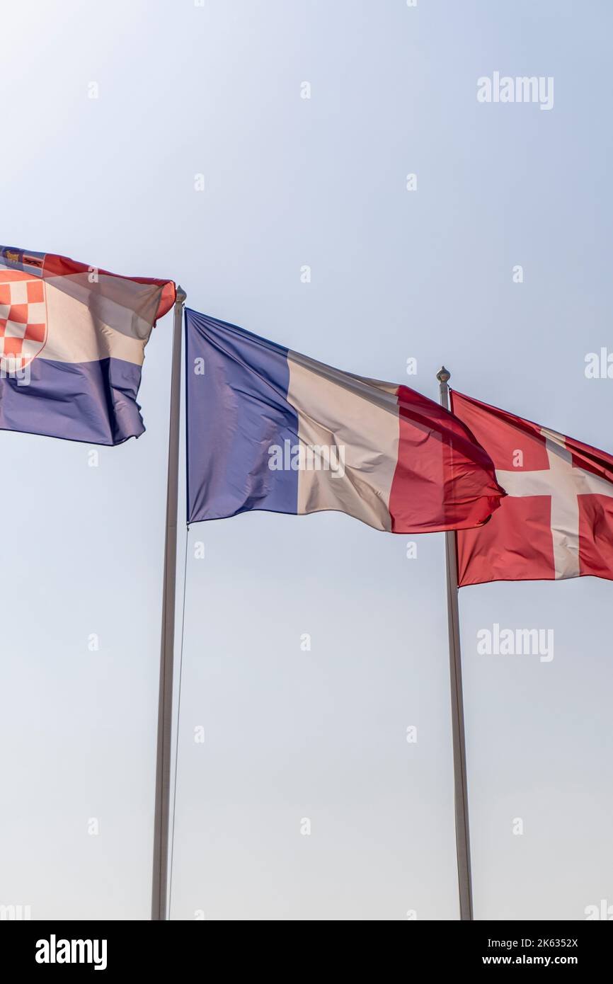 The national flag of France is a tricolour featuring three vertical ...