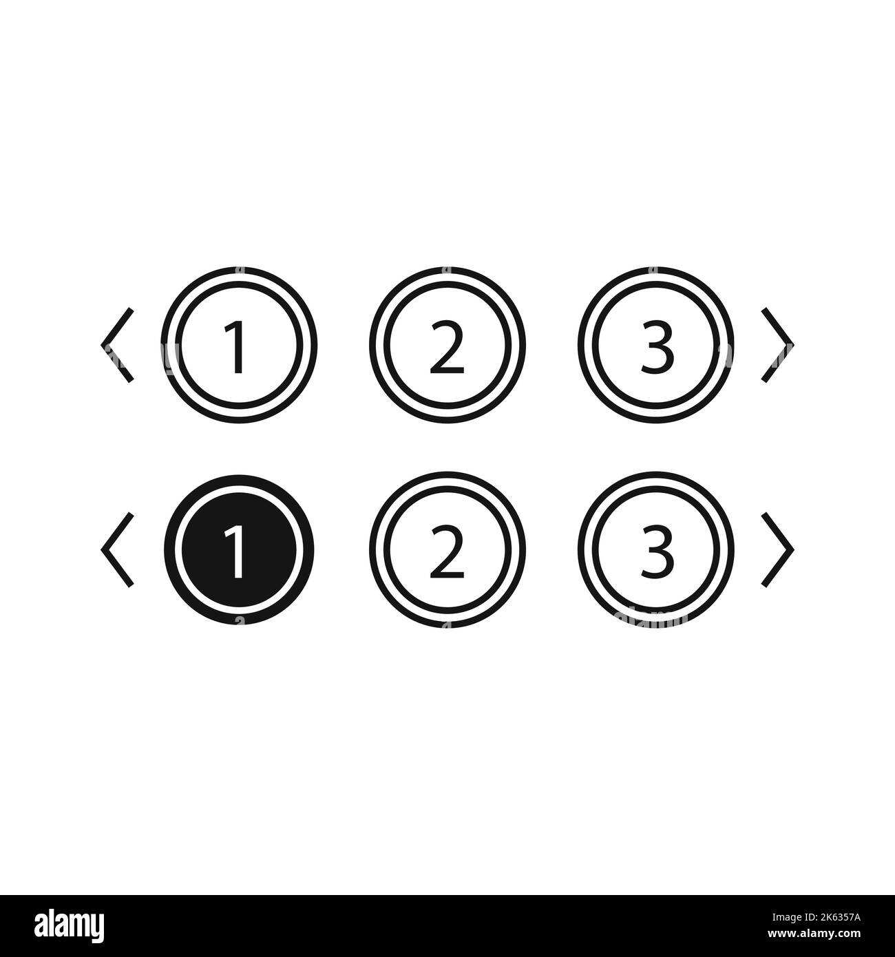 Pagination bars set. Collection buttons for site navigation. Interface ... Pagination bars set. Collection buttons for site navigation. Interface ...