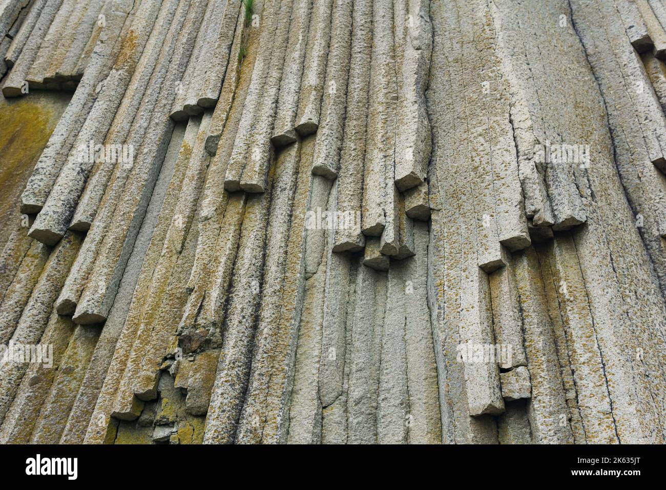natural background, rock fragment from volcanic lava pillars Stock ...