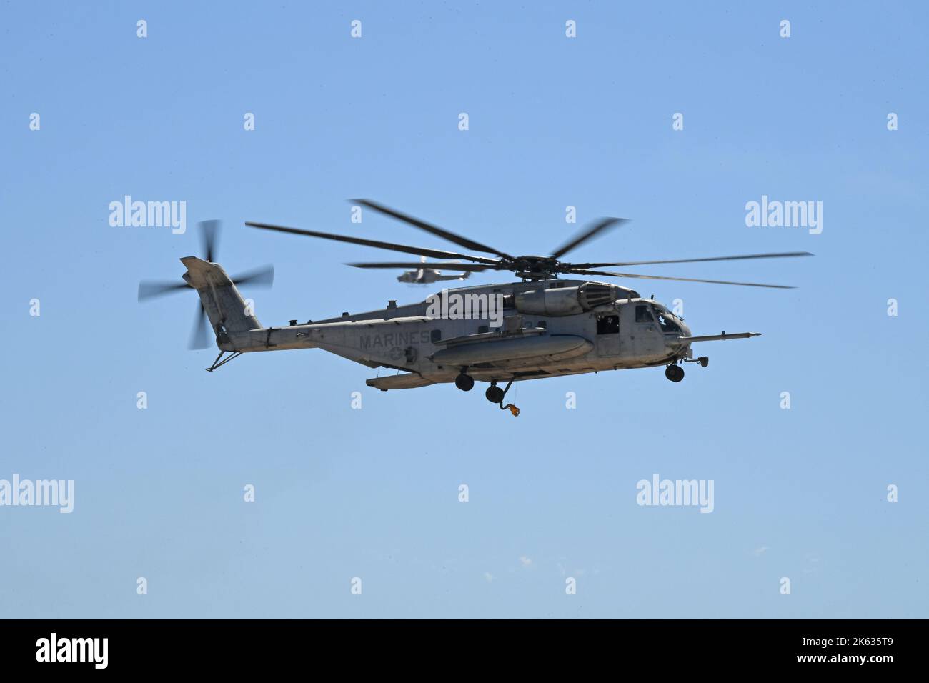USMC CH-53E Super Stallion in flight at the 2022 MCAS Miramar Air Show ...
