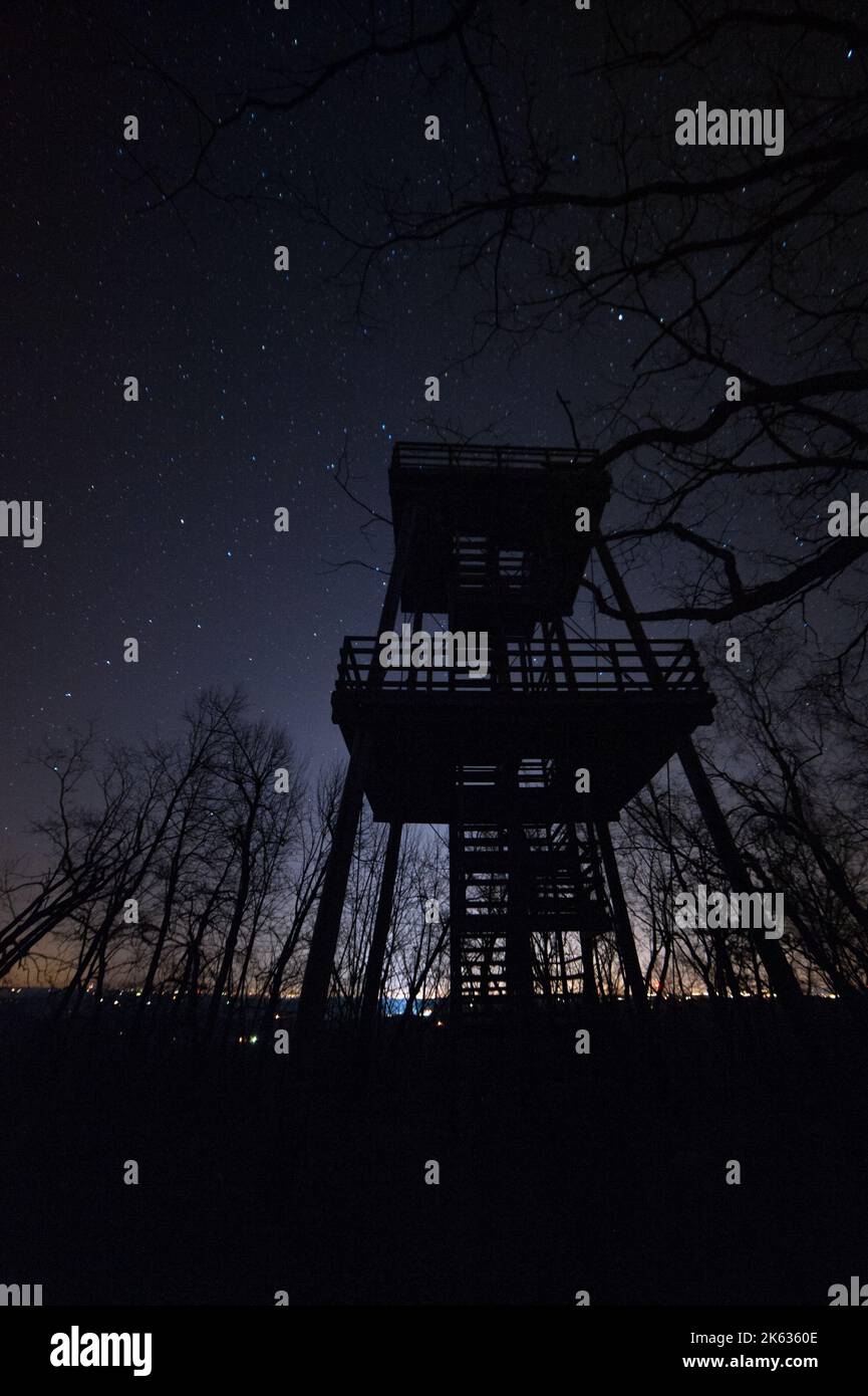 Blue Mound, Wisconsin, starry night sky in the winter Stock Photo - Alamy