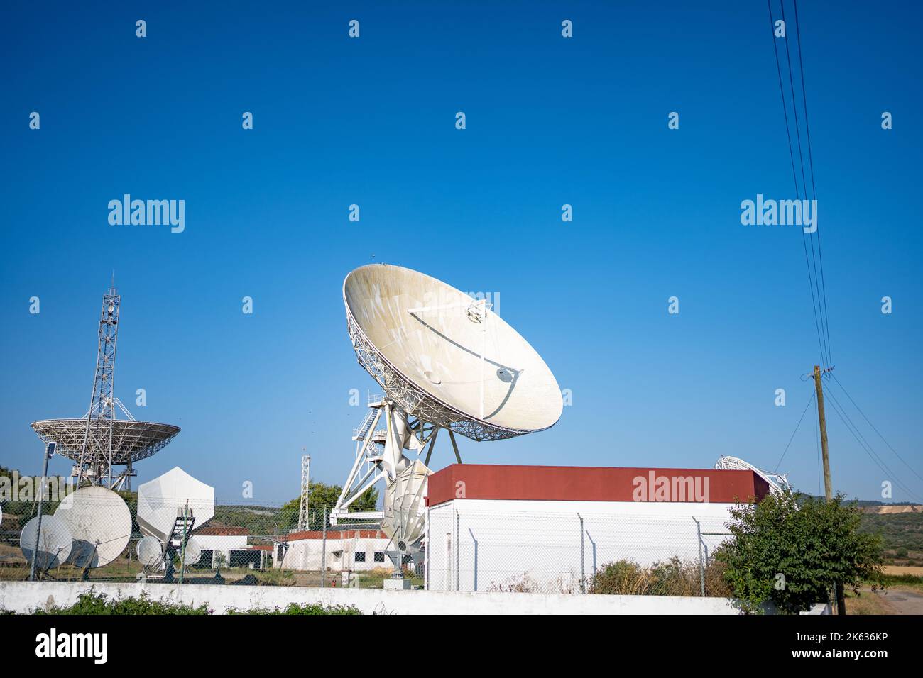 Earth based astronomical radio telescope. Radio telescopes used in ...
