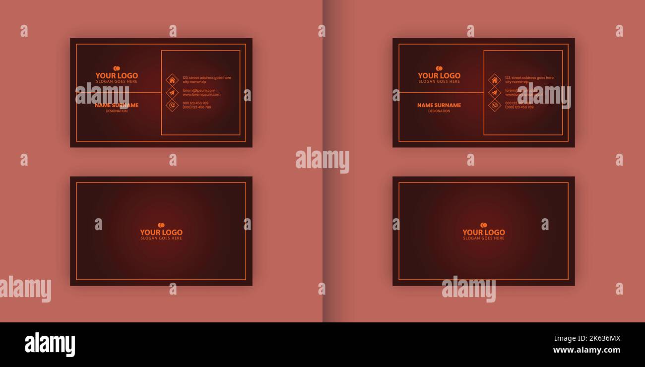 Golden visiting card Stock Vector Images - Alamy