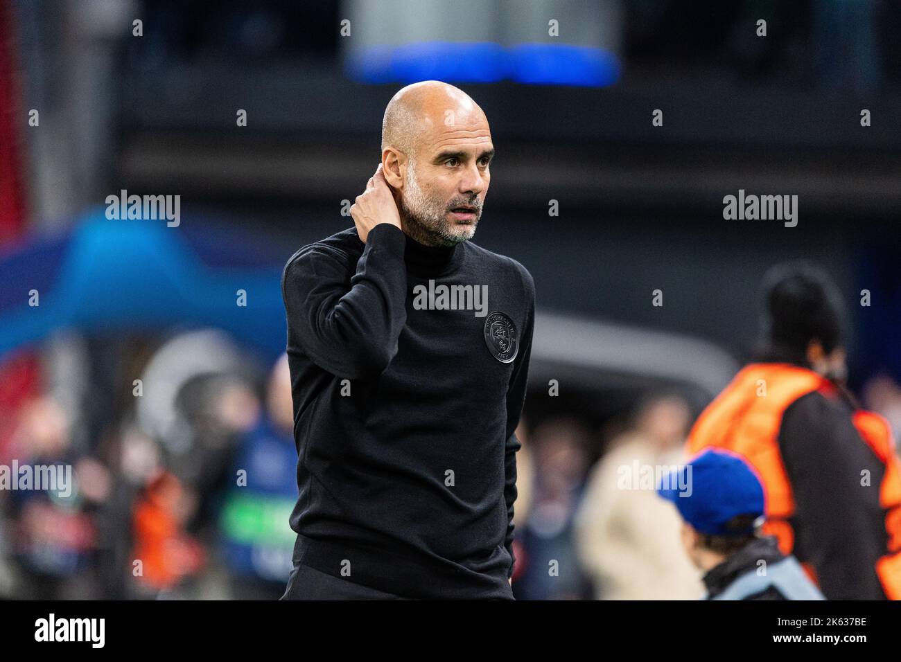 Copenhagen, Denmark. 11th Oct, 2022. Head coach Pep Guardiola of ...
