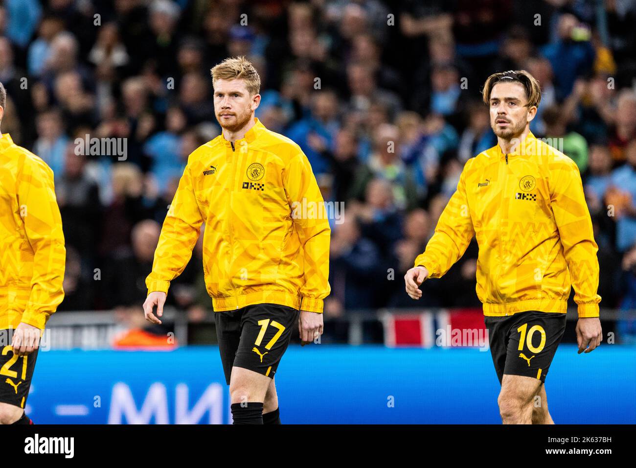 Copenhagen, Denmark. 11th Oct, 2022. Kevin De Bruyne (17) and Jack ...