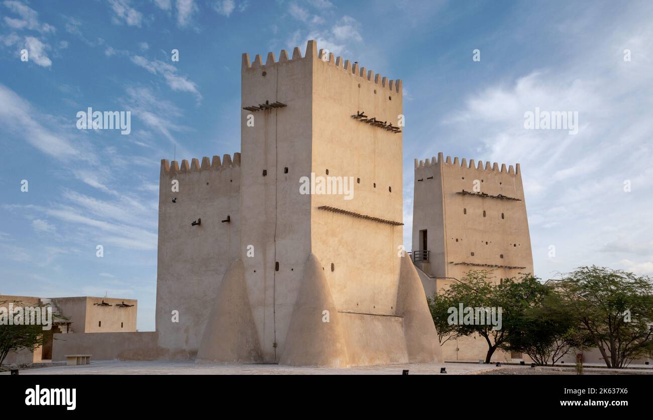 Doha,Qatar- August 08,2022 :Ancient historicn Al Barzan towers in Qatar ...