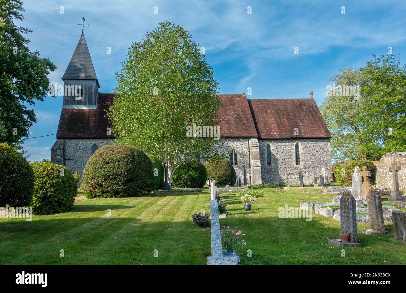 St Peter & St Paul Church in Exton, Hampshire, England, UK Stock Photo ...