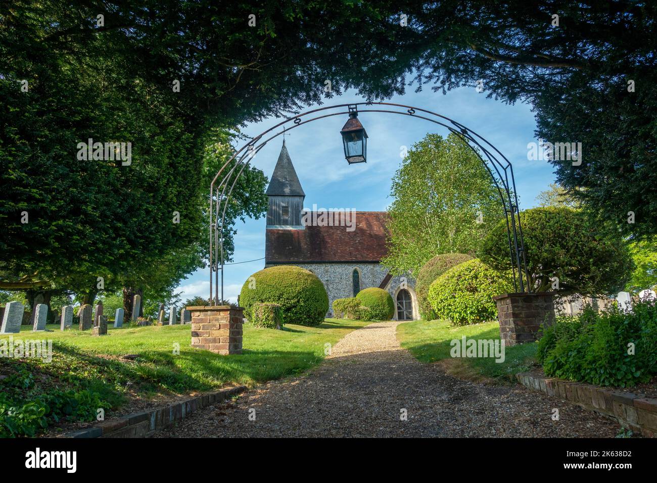 St Peter & St Paul Church in Exton, Hampshire, England, UK Stock Photo ...