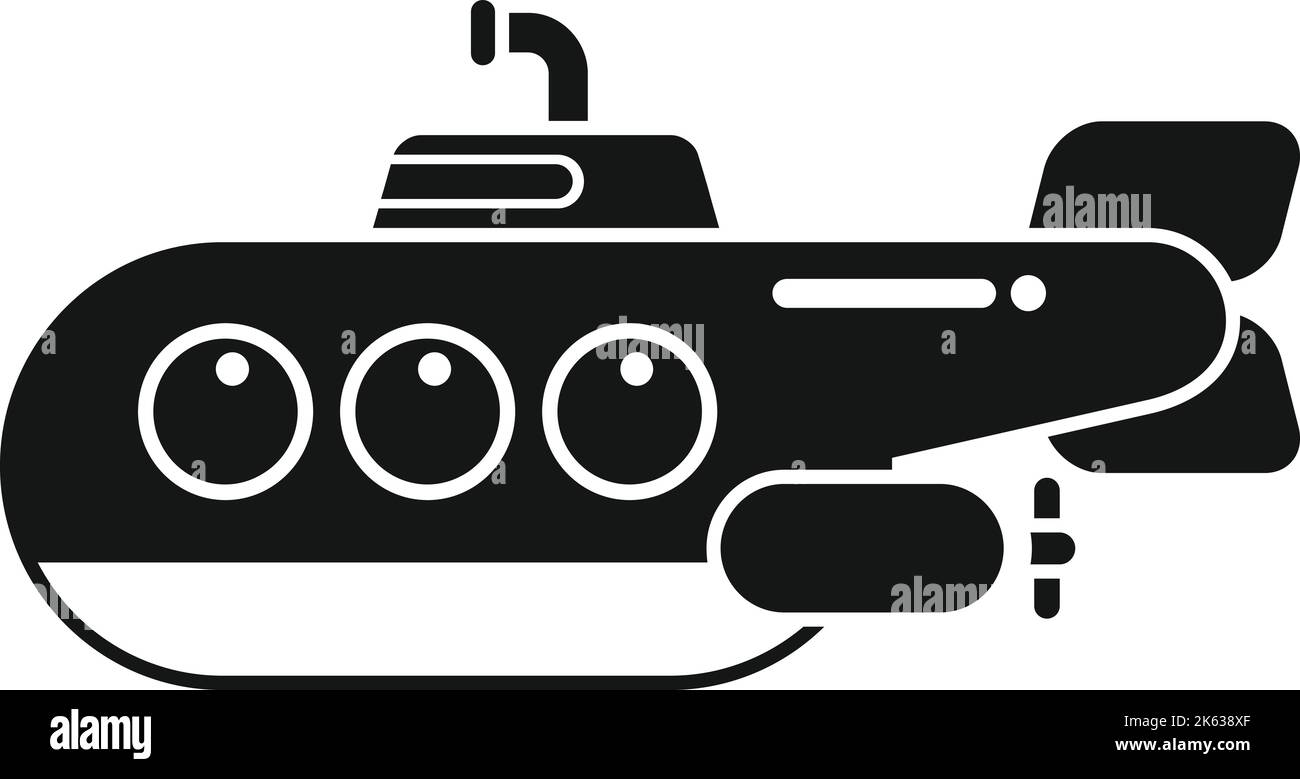 Bathyscaphe periscope icon simple vector. Submarine sea. Marine ocean ...