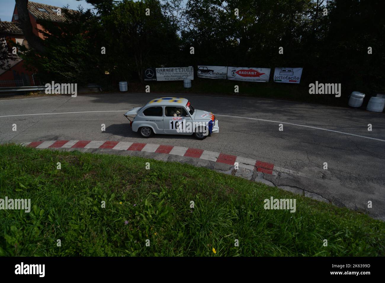 PESARO - ITALY - OTT 09 - 2022 : rally of classic cars fiat 600 ABARTH ...