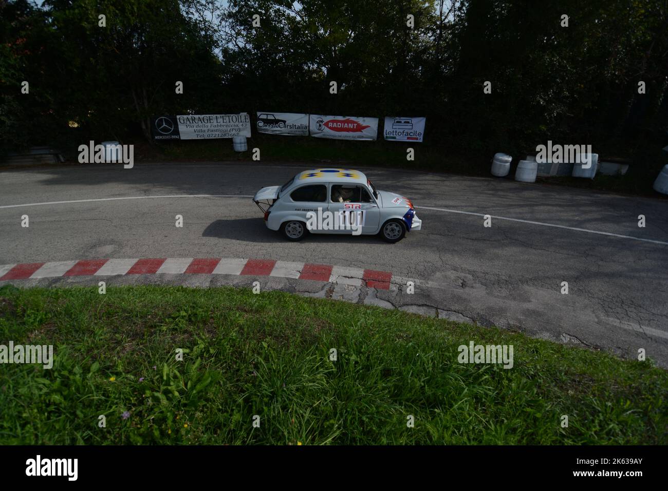 PESARO - ITALY - OTT 09 - 2022 : rally of classic cars fiat 600 ABARTH ...