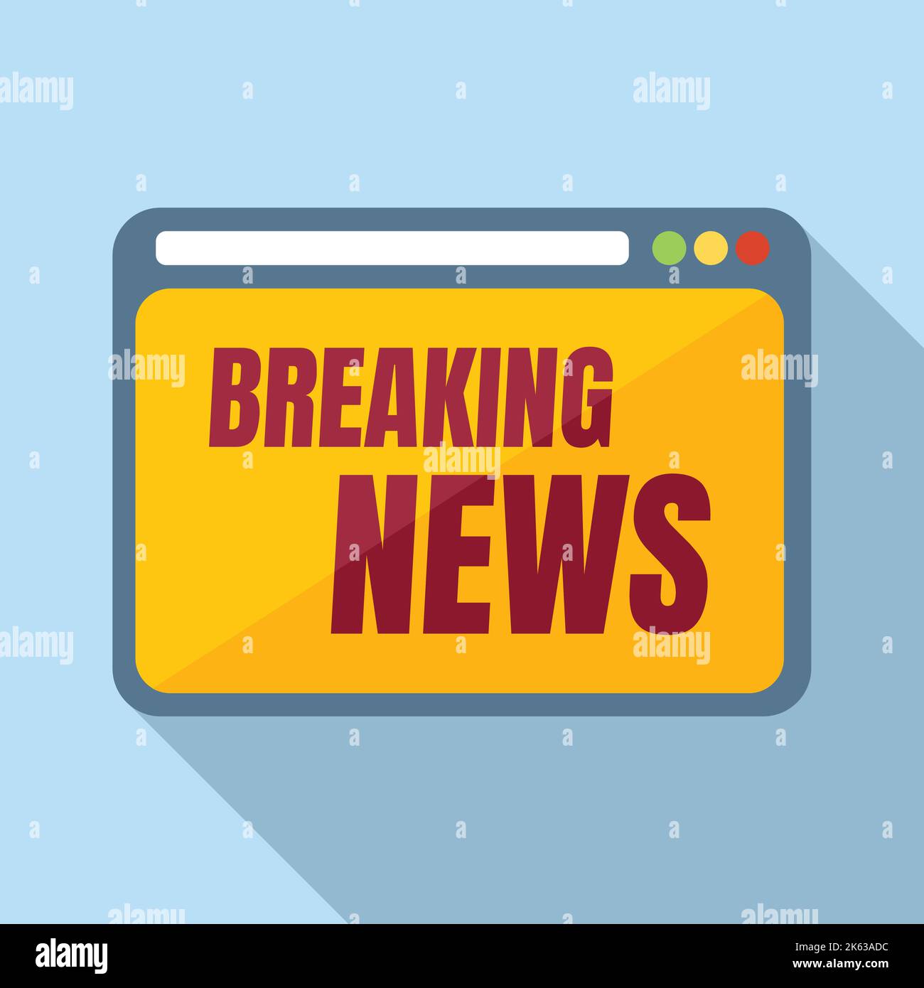 Breaking news icon flat vector. Camera press. Media reporter Stock ...