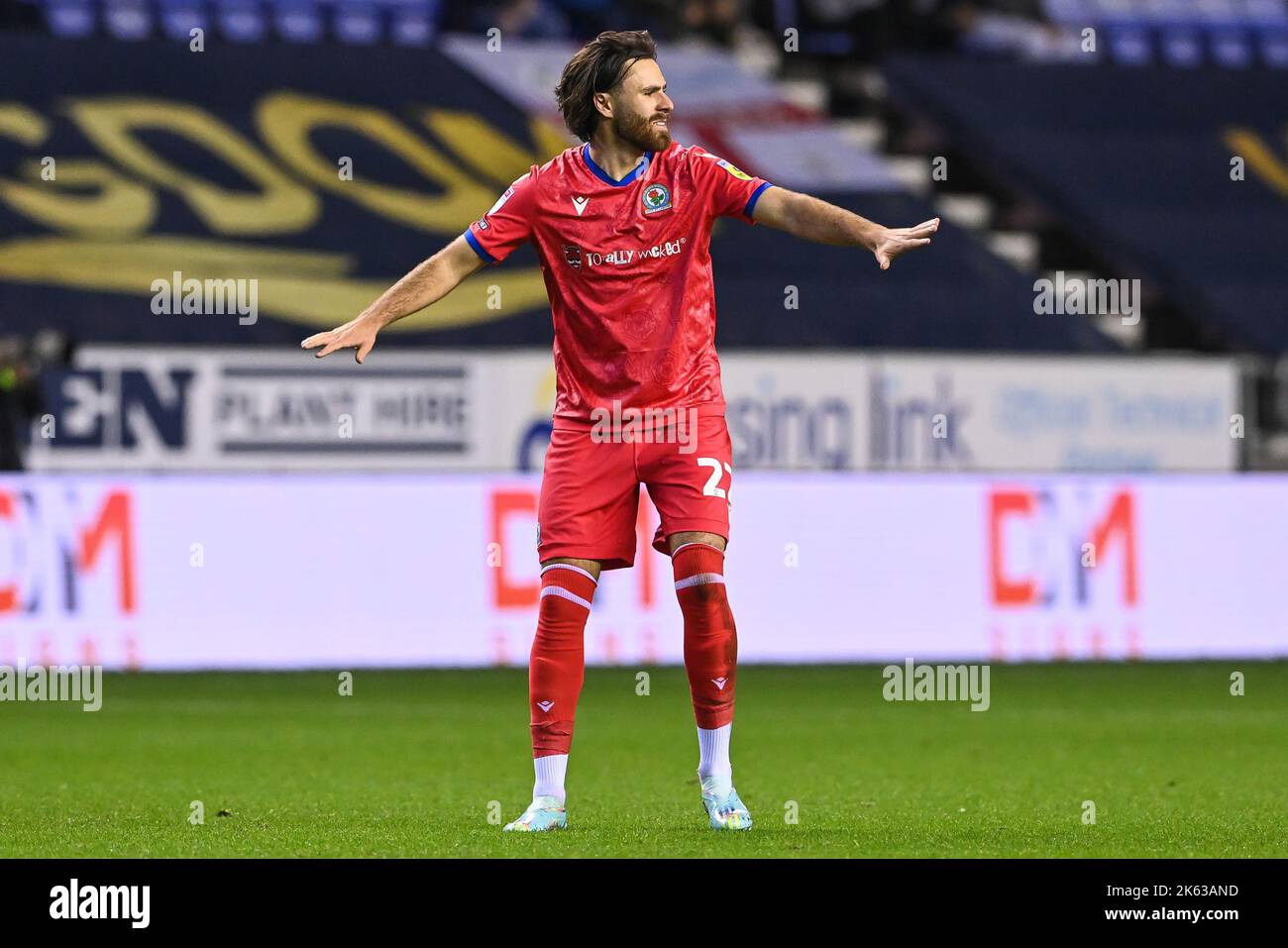 Ben Brereton Díaz #22 of Blackburn Rovers carms his team mates during ...