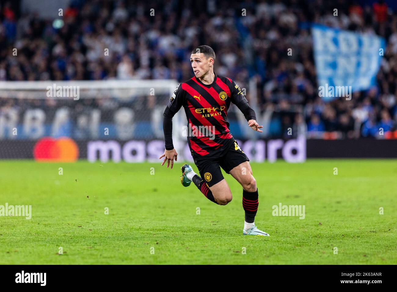 Copenhagen, Denmark. 11th Oct, 2022. Phil Foden (47) of Manchester City ...