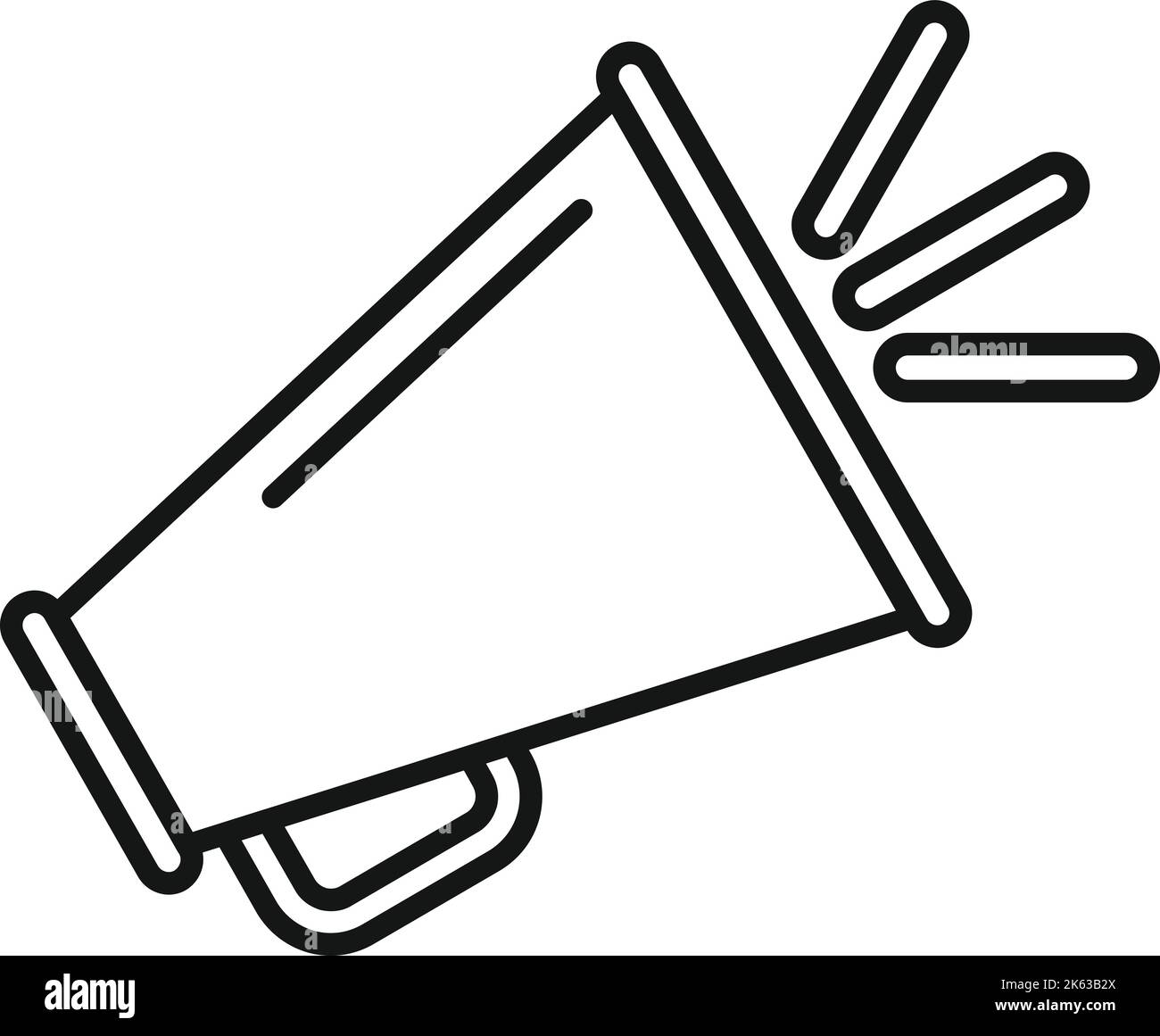 Loud news icon outline vector. Camera press. Crew media Stock Vector ...